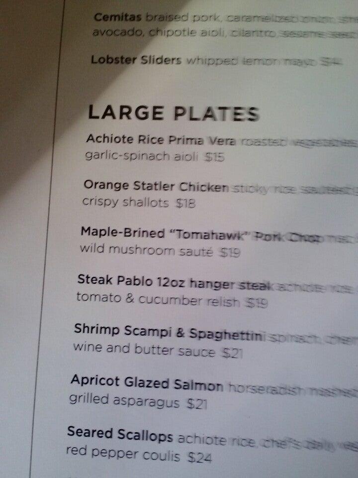 Menu at Cedar Street Grille pub & bar, Sturbridge
