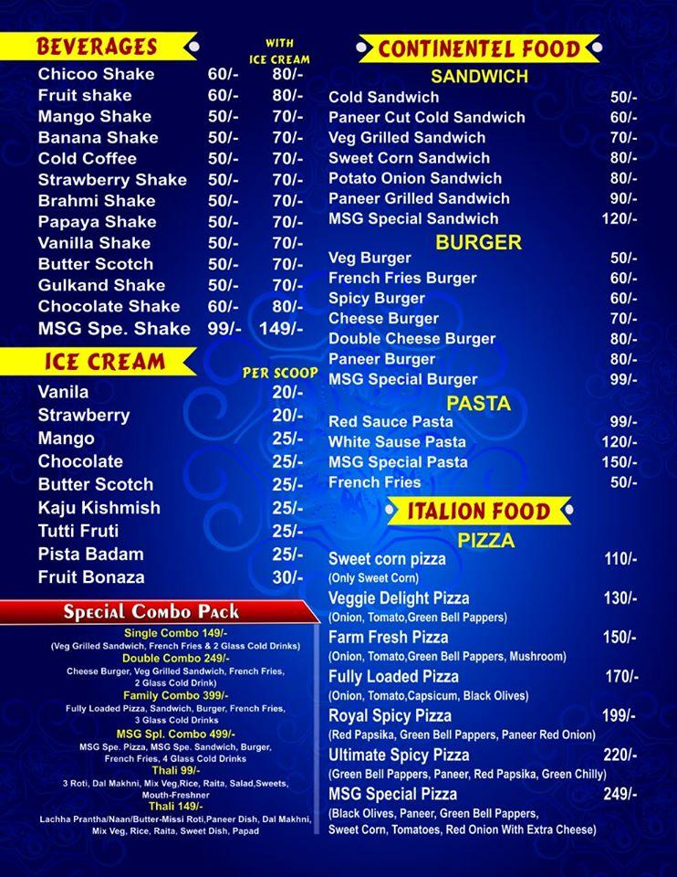 Menu at Food Party, Sirsa