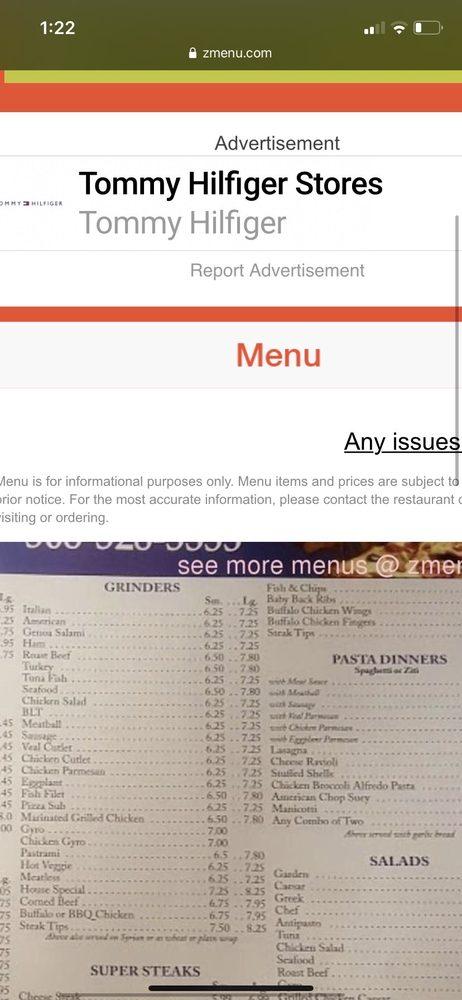 Menu at Norfolk Town Pizza pizzeria, Norfolk