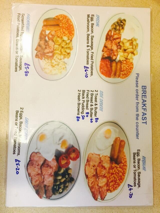 Menu at JD's Breakfast House restaurant, Corby
