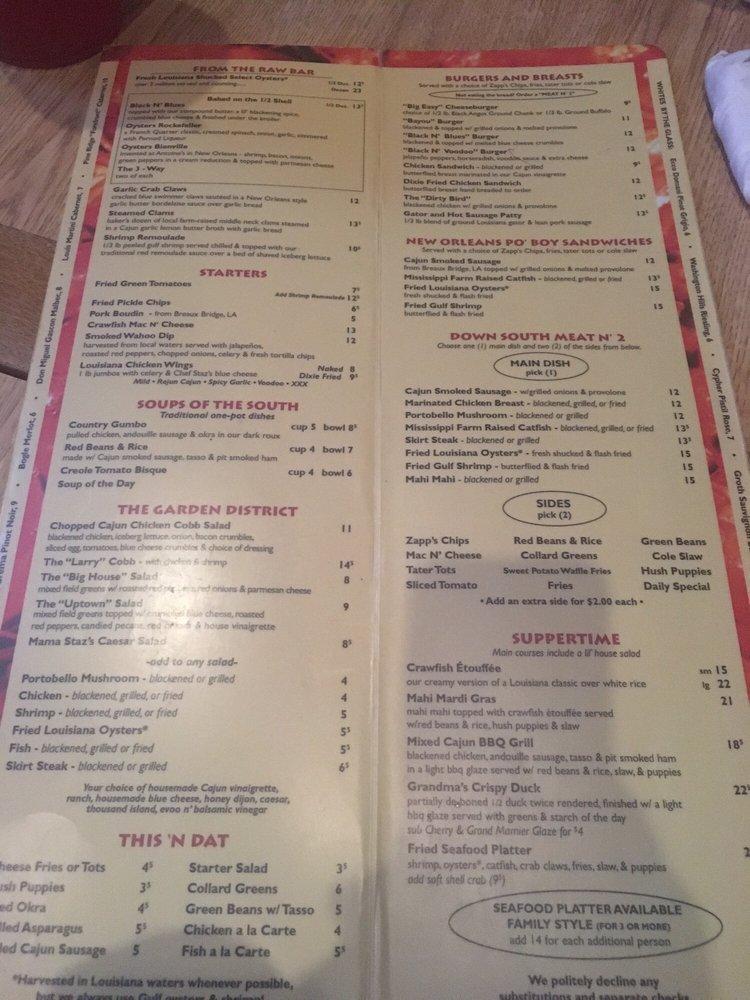 Menu at Shuck N Dive restaurant, Fort Lauderdale