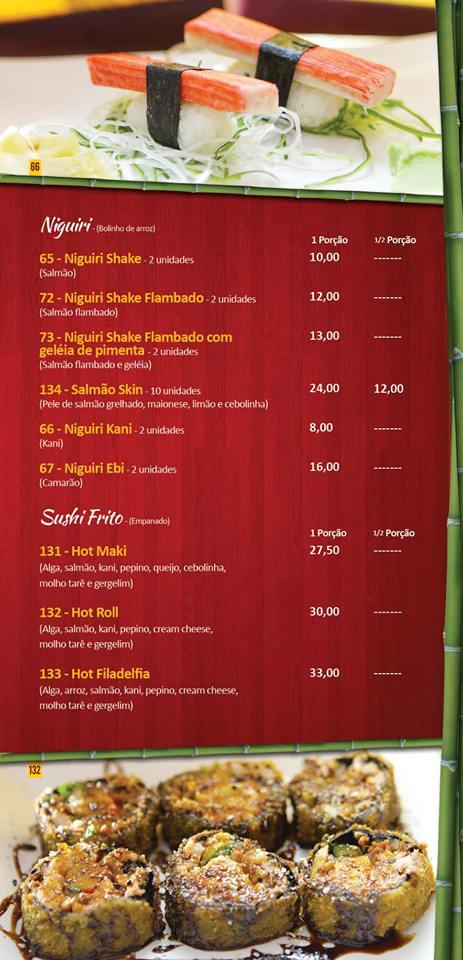 Menu at Yuri Restaurante, Sinop