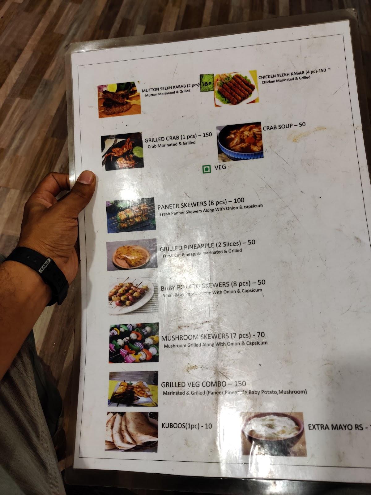 Menu at BBQ Ride Thanjavur, Thanjavur, opposite Auxilium Girls School