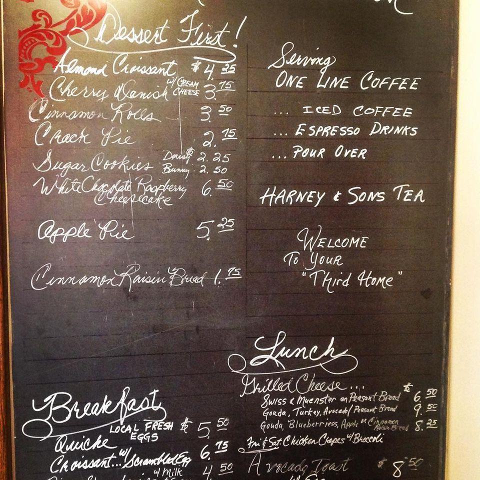 Menu at BrewBaker Café cafe, Zanesville
