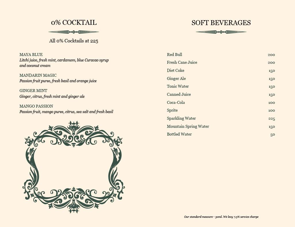 Menu at The Bier Library Brewery & Kitchen, Bengaluru