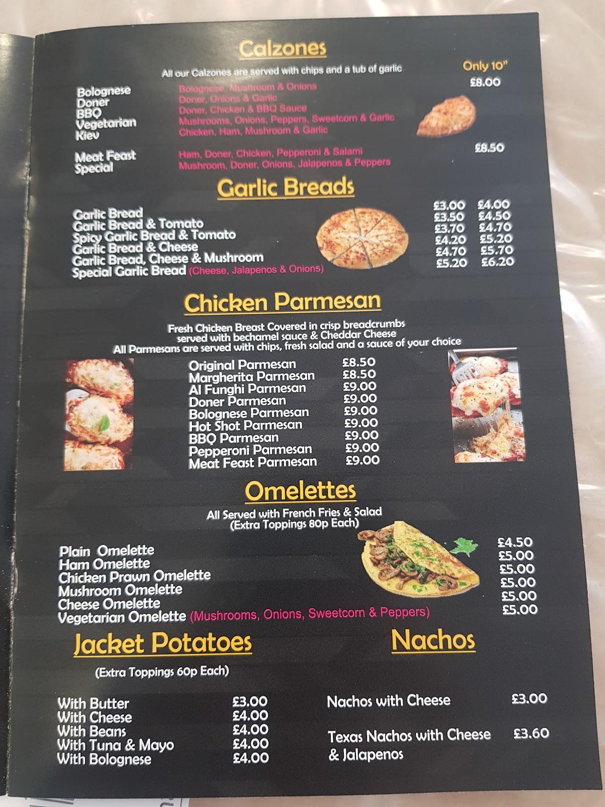 Menu at J's Burger & Shakes restaurant, Immingham