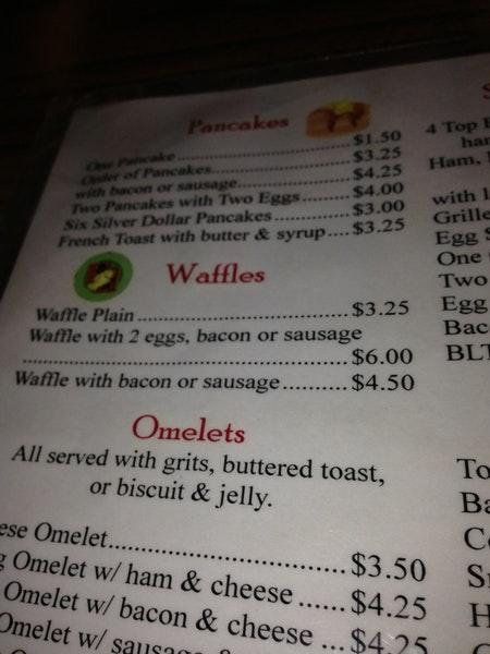 Menu at K & S Restaurant, Greenville