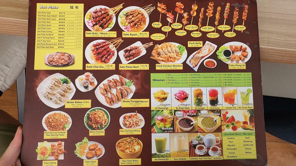 Menu at Hay Thien Alam Sutera restaurant, South Tangerang
