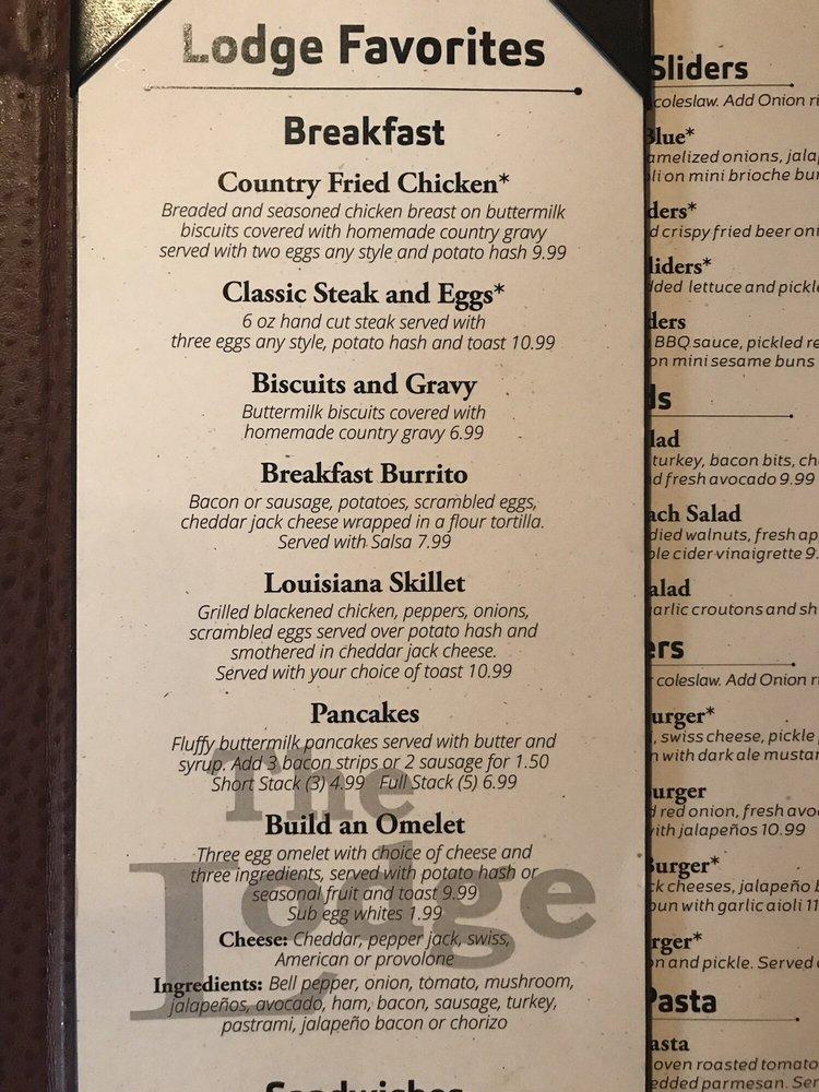 Menu at The Lodge Grand Teton pub & bar, Las Vegas, Grand Teton Dr
