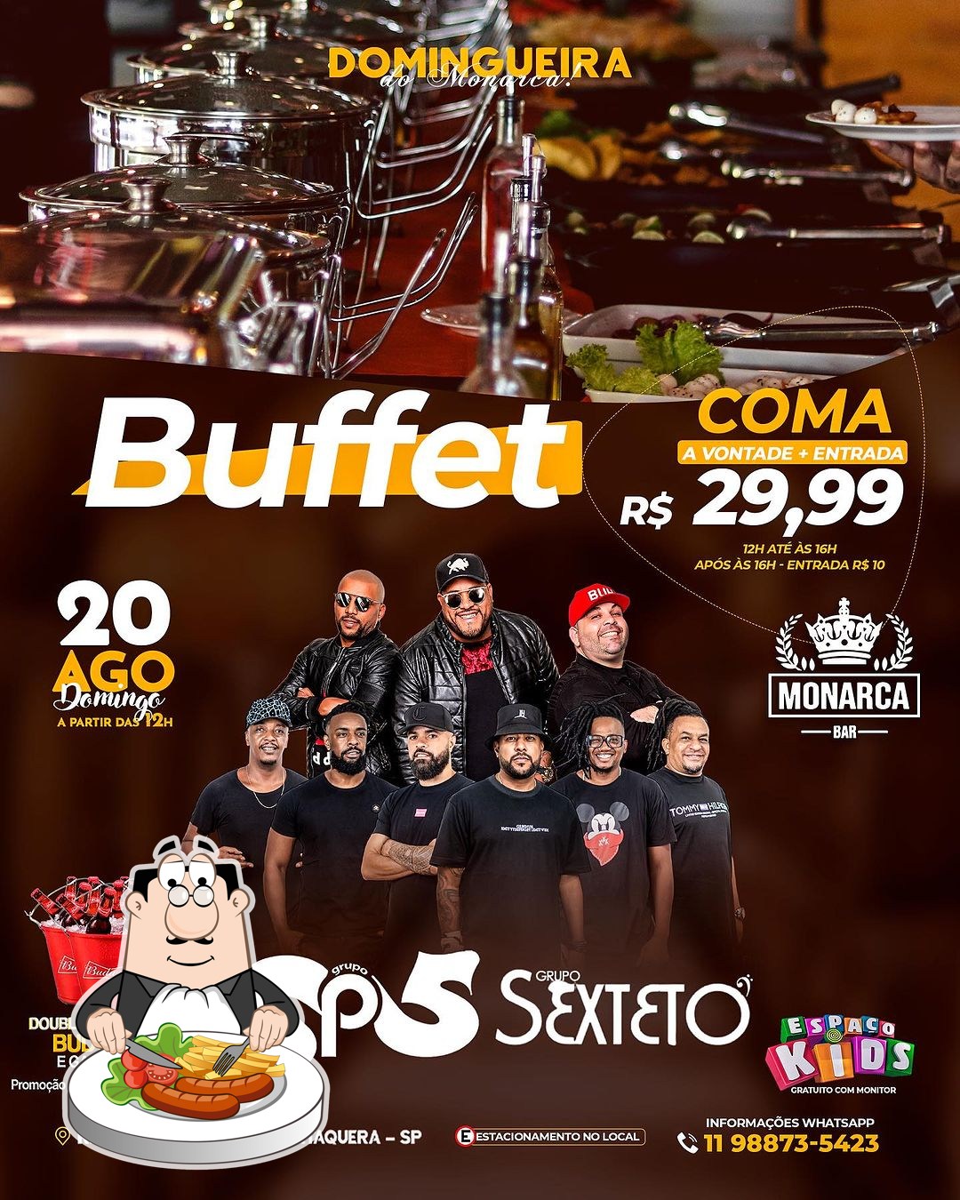 Monarca Bar, São Paulo - Menu do restaurante, preços e opiniões