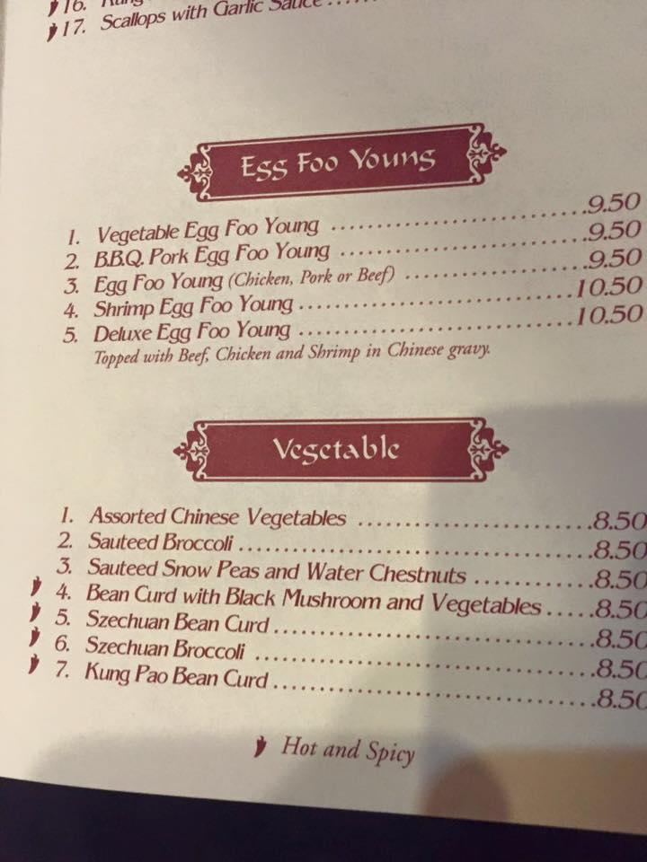 Menu at Dragon Treasure Chinese Restaurant, Fruita