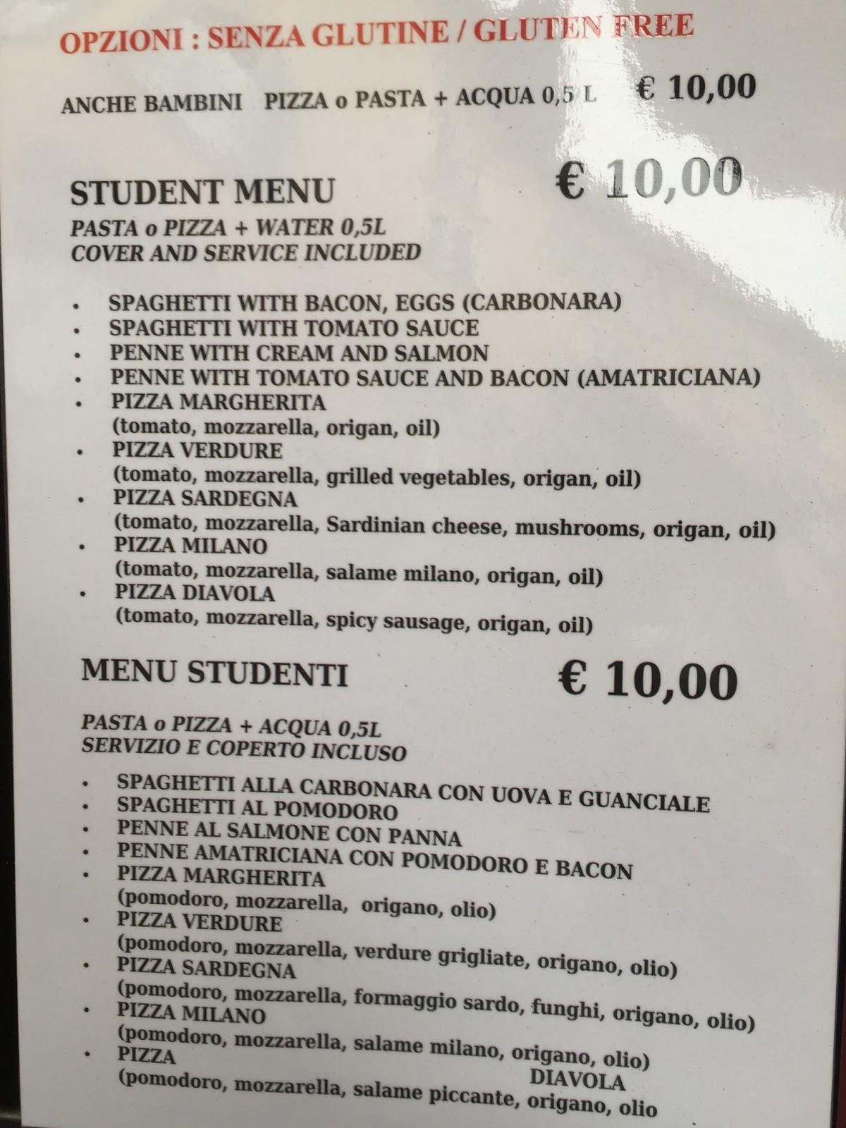 Menu at La Corte di San Maurilio Ristorante pizzeria duomo Milano, Milan