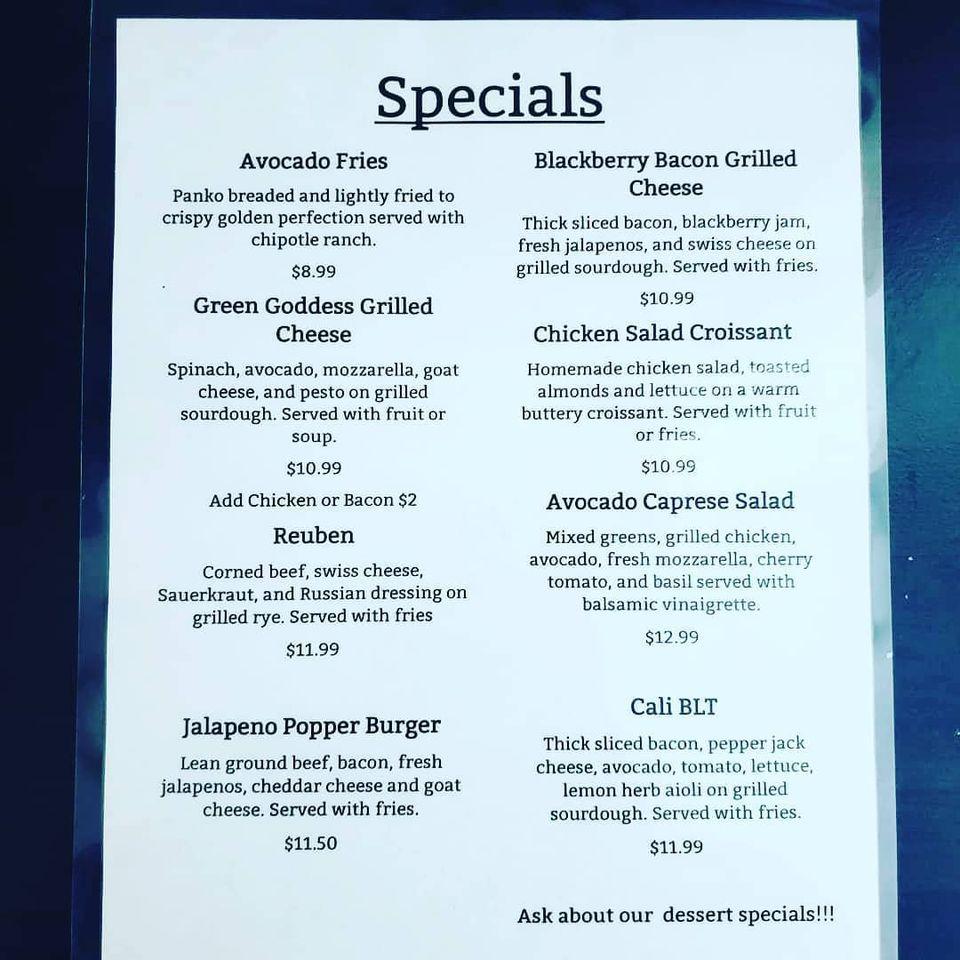 Menu at The Park House Kitchen + Bar, Siloam Springs