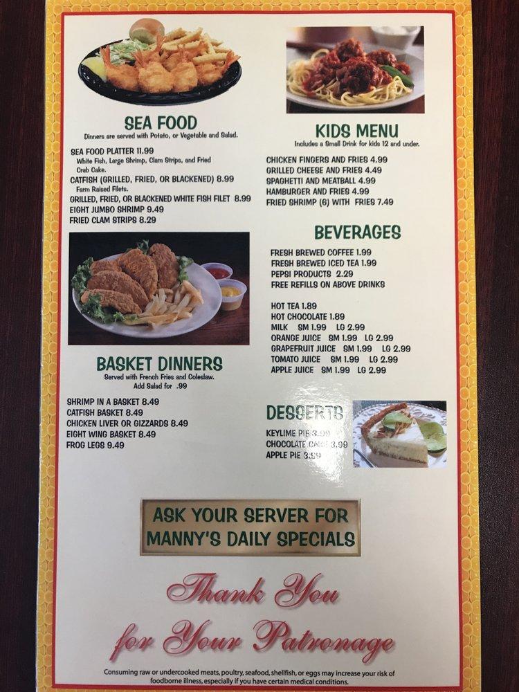 Menu at Dundee Diner restaurant, Dundee