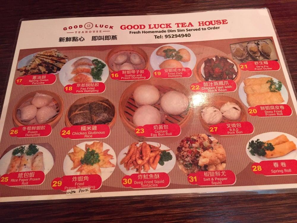Menu at Good Luck Tea House restaurant, Prahran