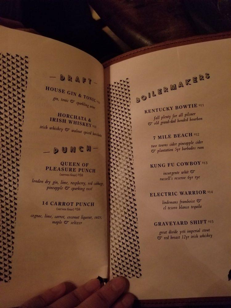 Menu at Raised by Wolves pub & bar, San Diego