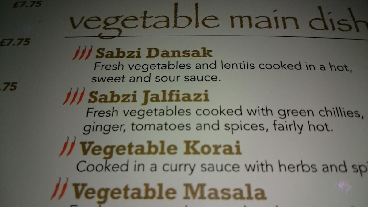 Menu at Haldi Restaurant, Pitstone
