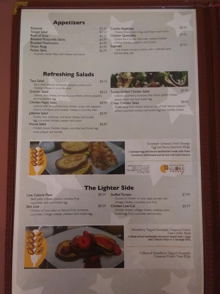 Menu at Star 34 Family Restaurant, Sandwich