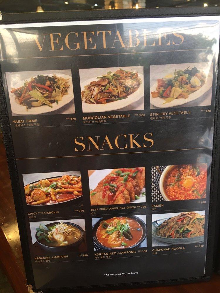 Menu at 52Stone Family Restaurant, Angeles, Fil-Am Friendship Hwy