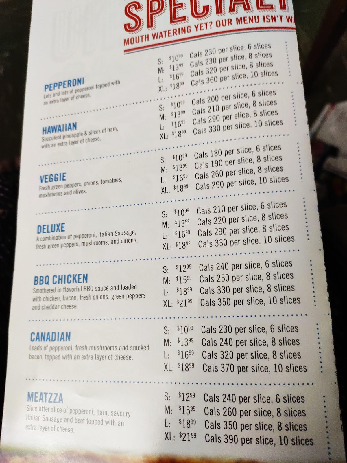 Menu at Domino's Pizza pizzeria, Sudbury, Regent St
