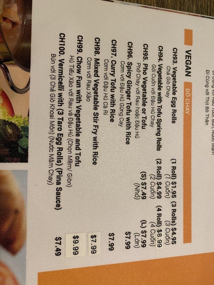 Menu at Pho Tastic & Deli restaurant, Corpus Christi