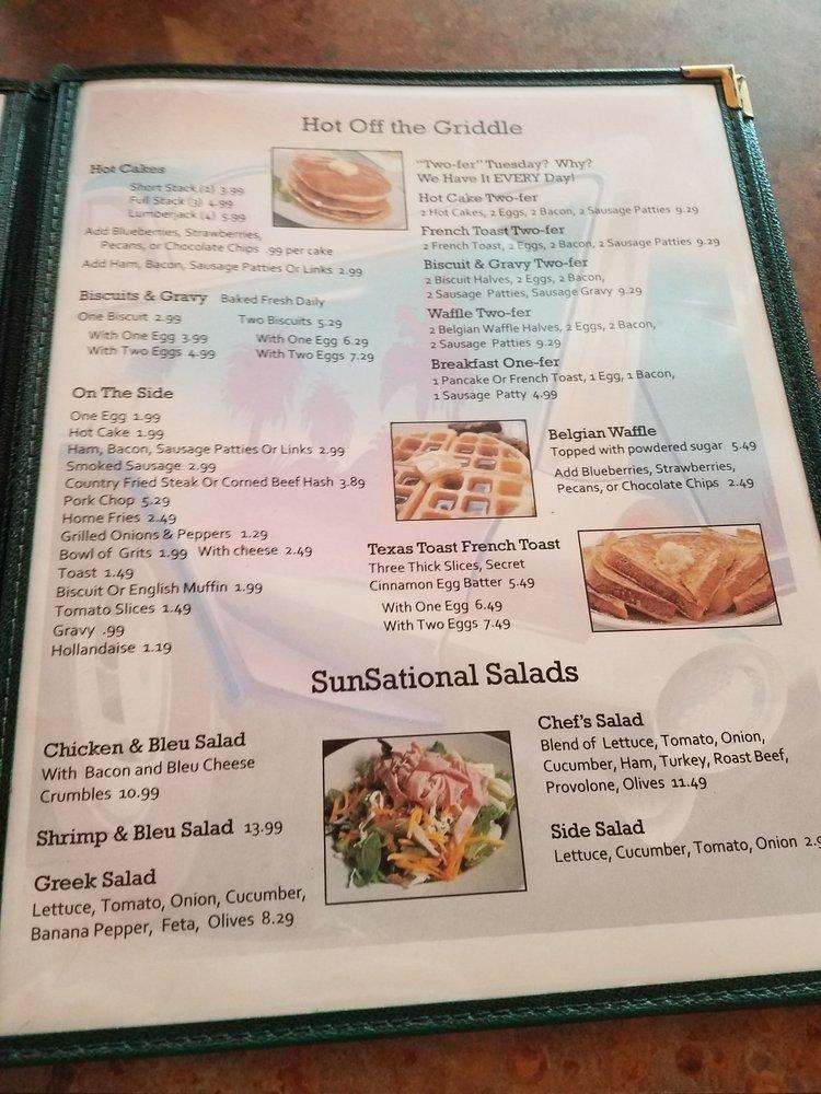 Menu at State Street Diner restaurant, Bunnell
