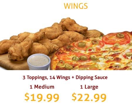 Menu at Double Double Pizza & Chicken pizzeria, Oshawa, Simcoe St N