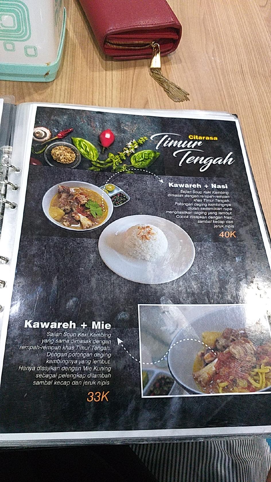 Menu at GH Corner restaurant, Pekanbaru, Jl. Bandara SSK II