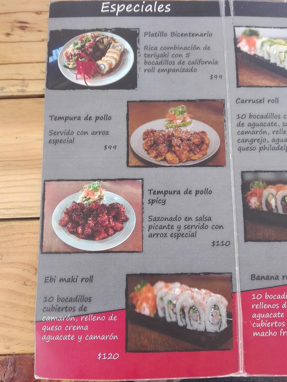 Menu at La Postal Capistrano Teriyaki Y Sushi restaurant, Tijuana