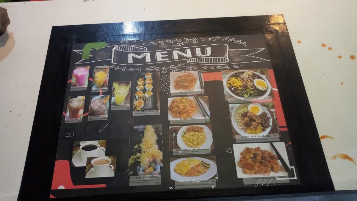 Menu at Yara Cafe Corner, Mataram