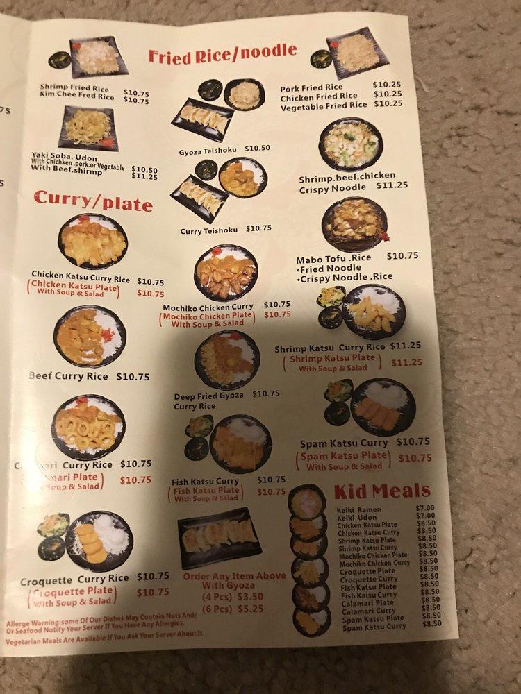 Menu at Daiichi Ramen - Ewa Beach restaurant, Ewa Beach, 91-1121 ...