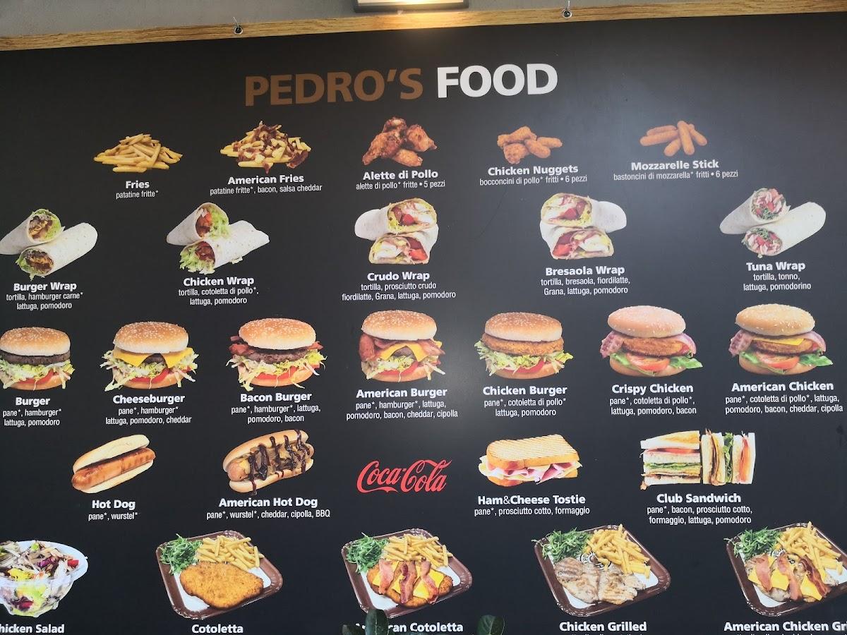 Speisekarte von Pedro's Coffee & Food cafe, Palermo, Via Maqueda