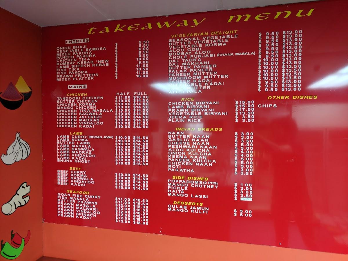 Menu at Star Of India Takeaway Levin restaurant, Levin