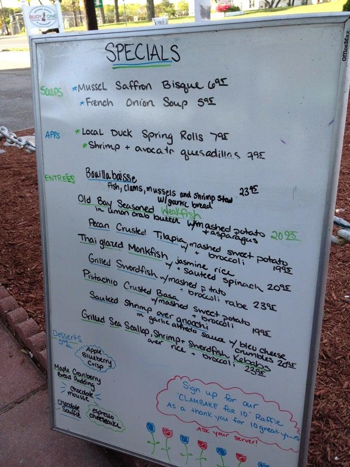 Menu at Buoy One - Riverhead restaurant, Riverhead, W Main St