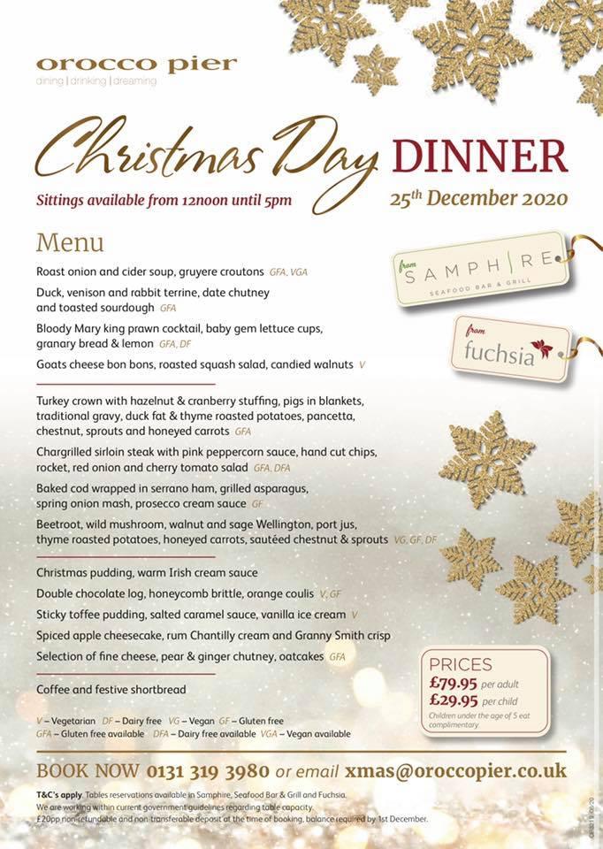 Carta del pub y bar Orocco Pier Hotel, Queensferry