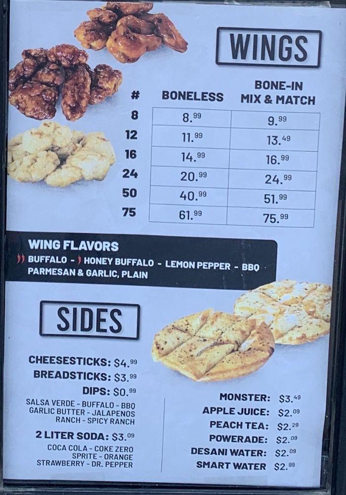 Menu at Coachella Pizza Company pizzeria, Coachella