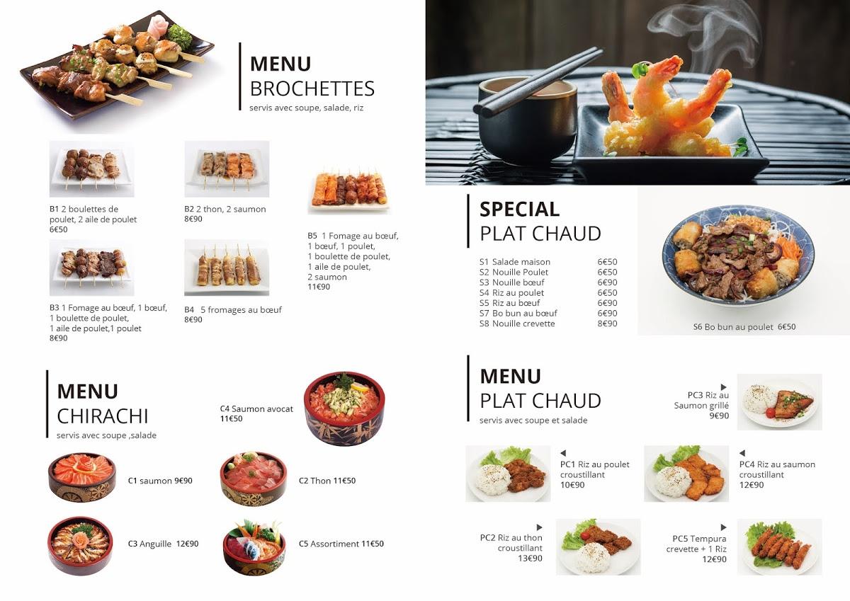 Menu at Ninja ren restaurant, Montreuil