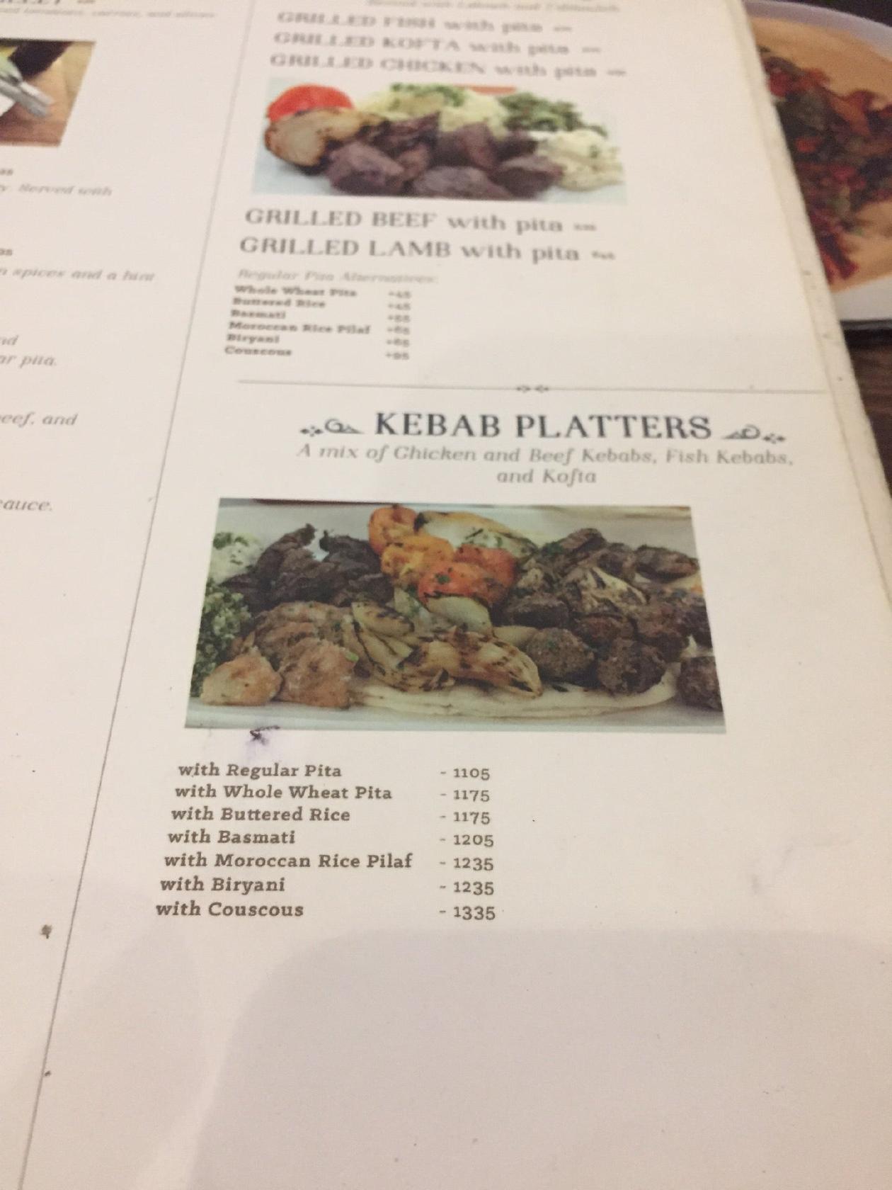 Menu at The Cafe Mediterranean, Muntinlupa, The Soderno @ Molito ...