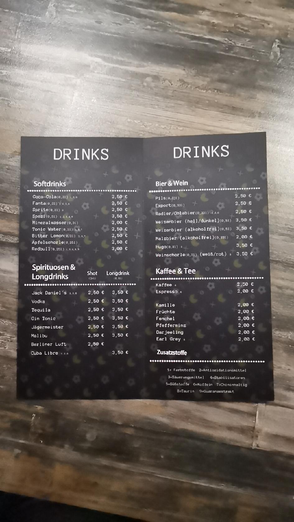 Menu at Level Up pub & bar, Pirmasens