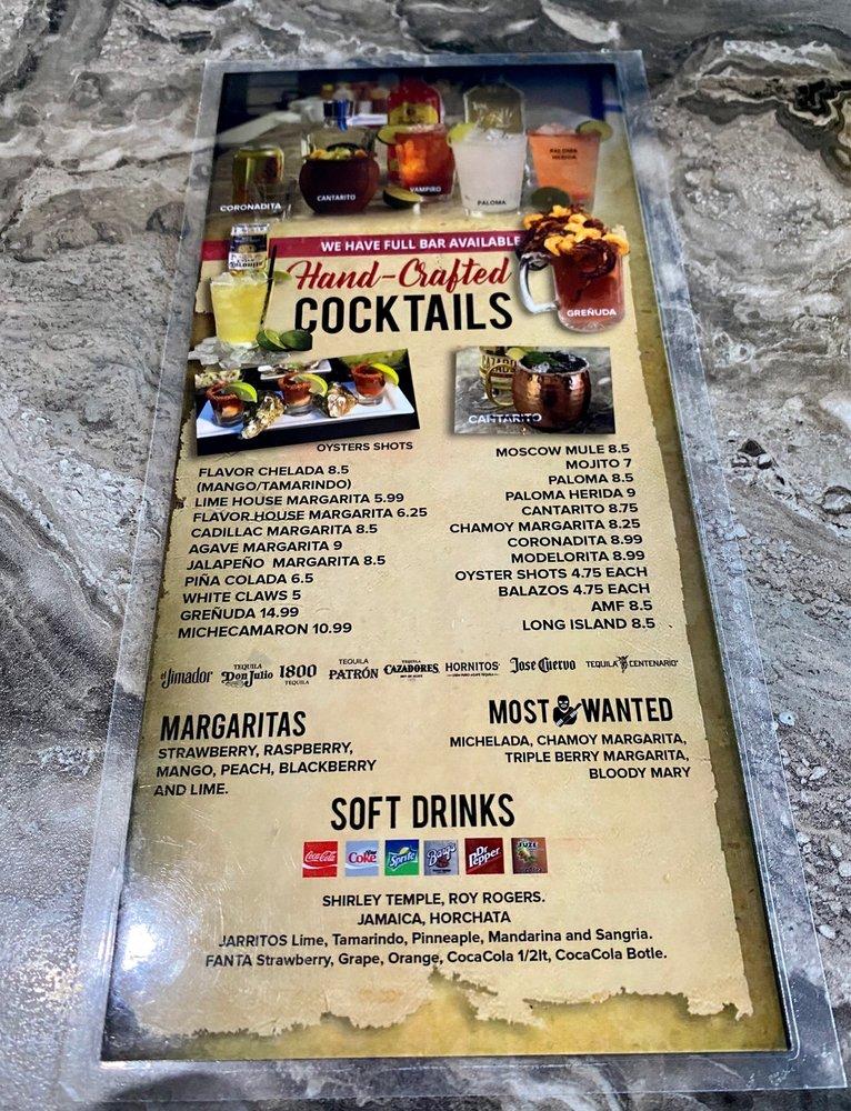Carta del pub y bar Pollos y Mariscos El Guero, Nampa