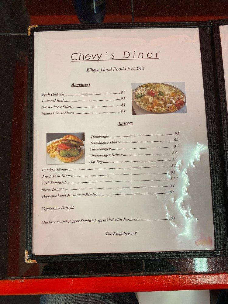 Menu at Chevys Diner, Woodbridge Township
