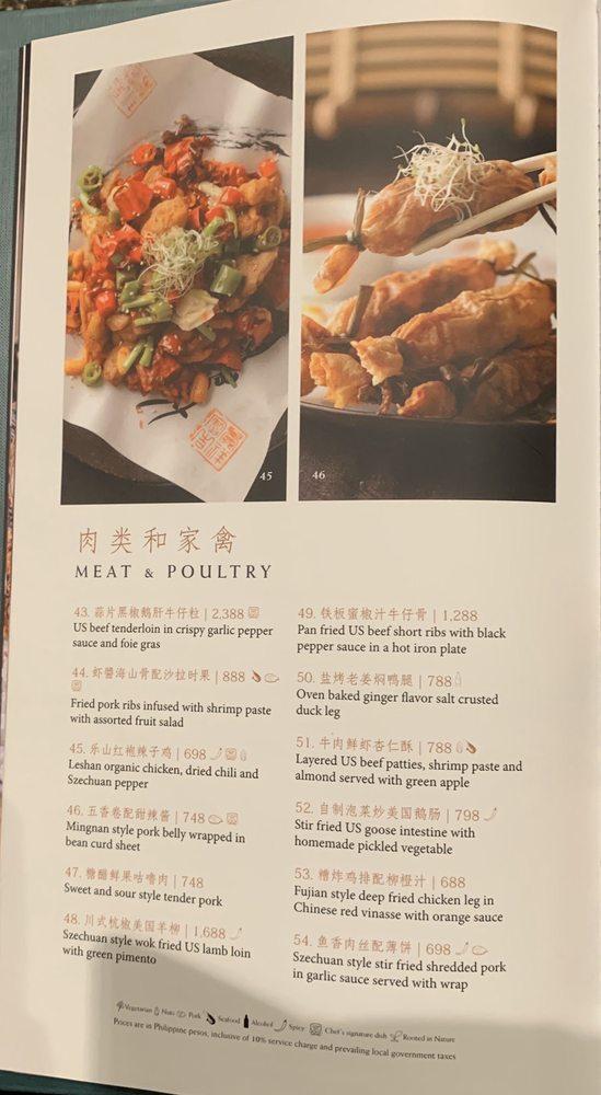 Menu at Canton Road restaurant, Taguig