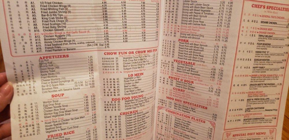 Menu at Number 8 restaurant, Mount Vernon, 694 Thwaites Pl