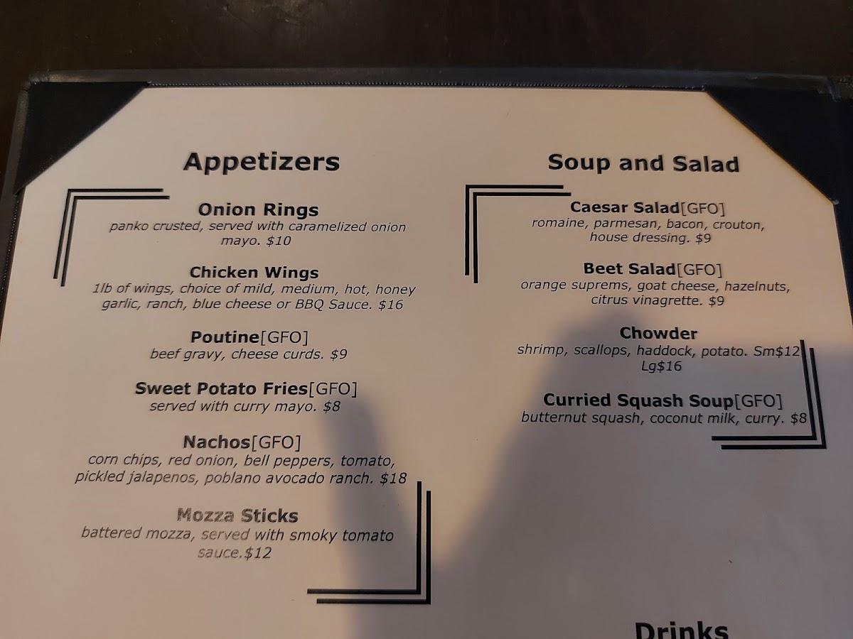 Menu at The Turtleback Tap & Grill restaurant, Fall River