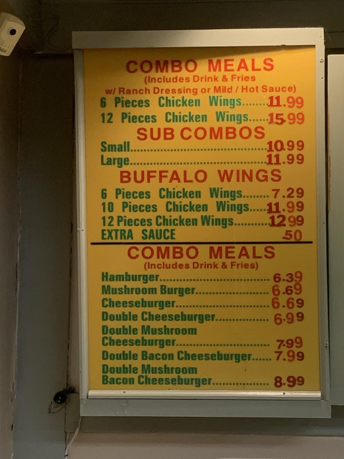 Menu at Aggie's Steak Subs steakhouse, Goldsboro