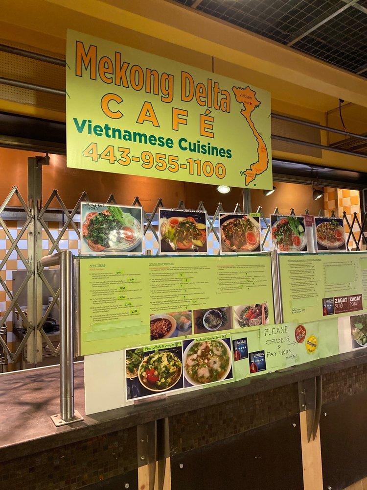 Menu at Mekong Delta Café restaurant, Baltimore