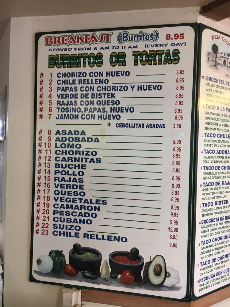 Menu at El Sitio Restaurant - Salinas, Santa Barbara, 138 S Salinas St