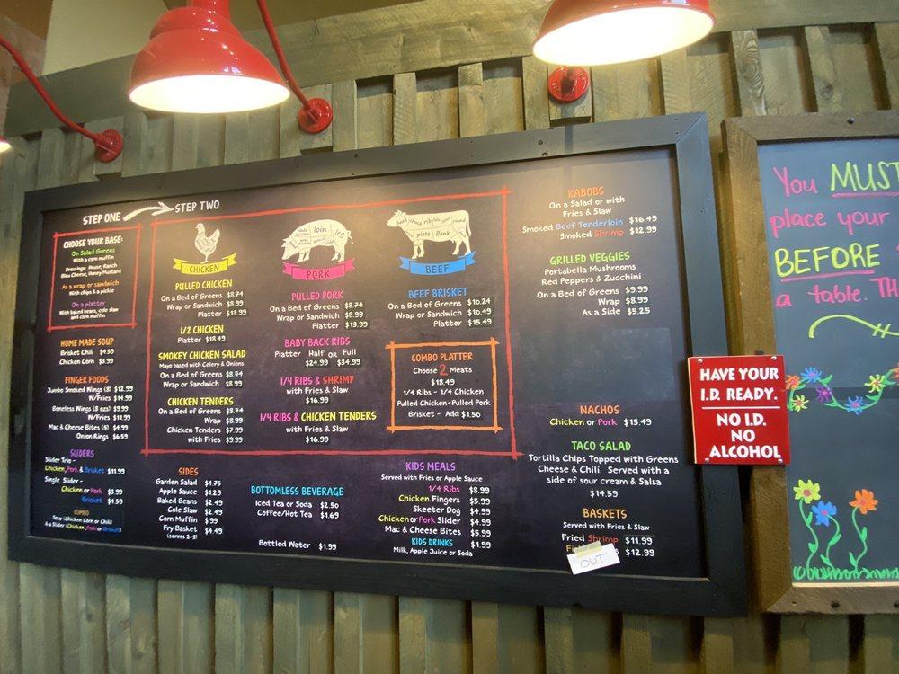 Menu at Skeeter's Pit BBQ, Shamokin Dam