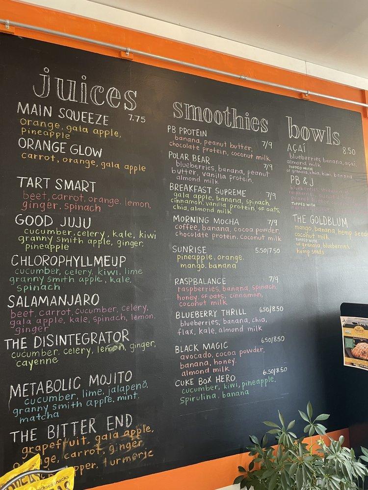 Carta del pub y bar The Juice Jar, Erie