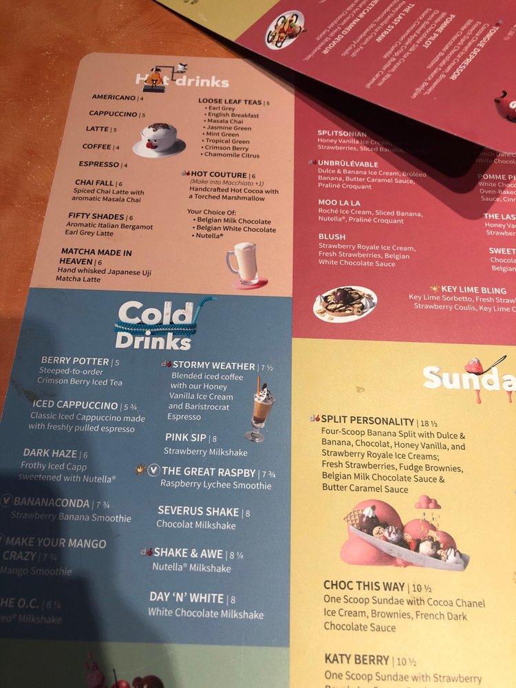 Menu at Demetres Oakville cafe, Oakville, Winston Park Dr